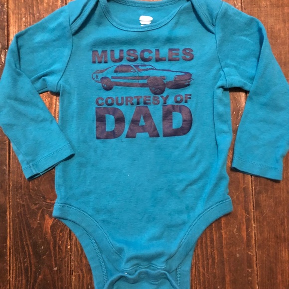 Old Navy | One Pieces | Muscles Courtesy Of Dad Onesie | Poshmark